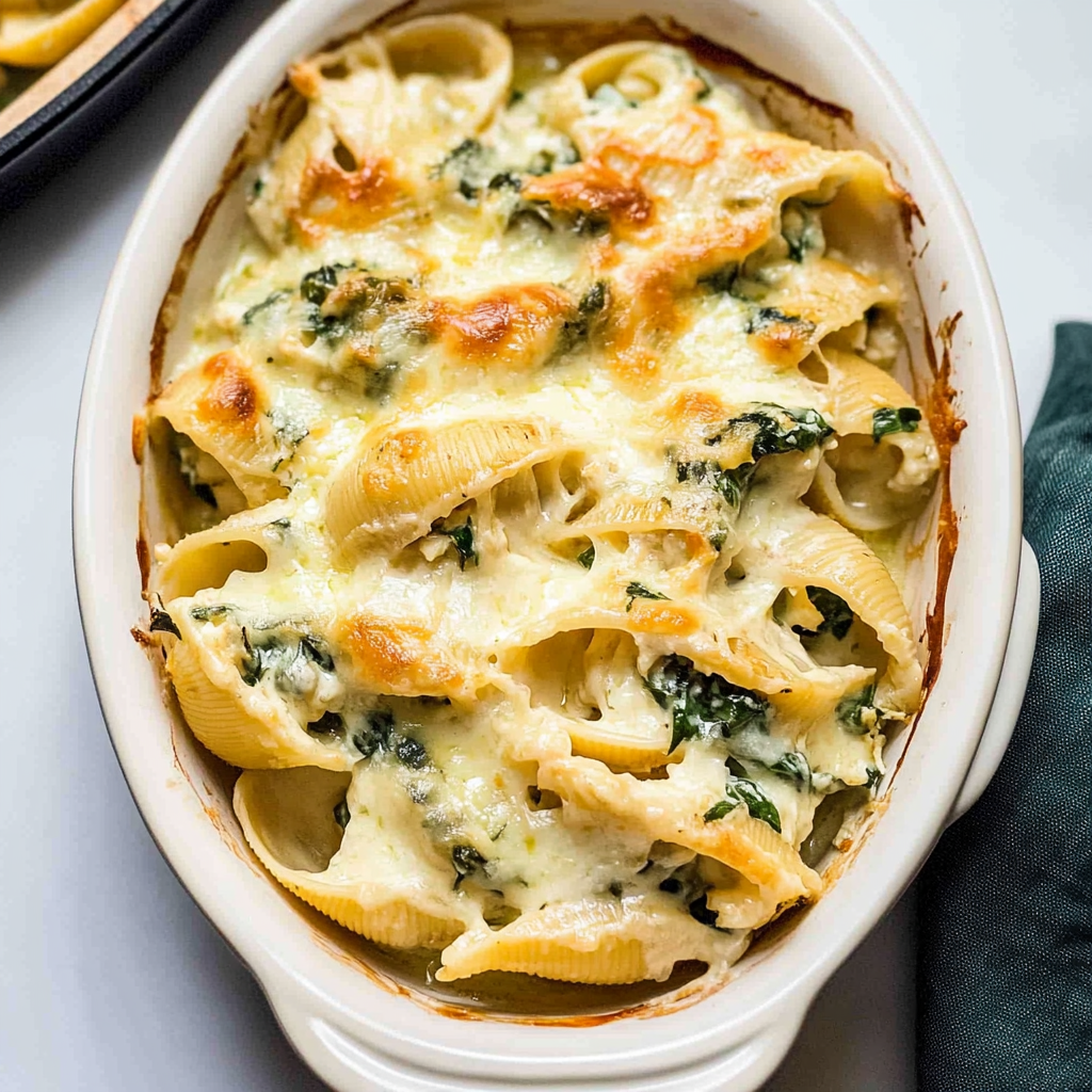 Chicken Alfredo Stuffed Shells