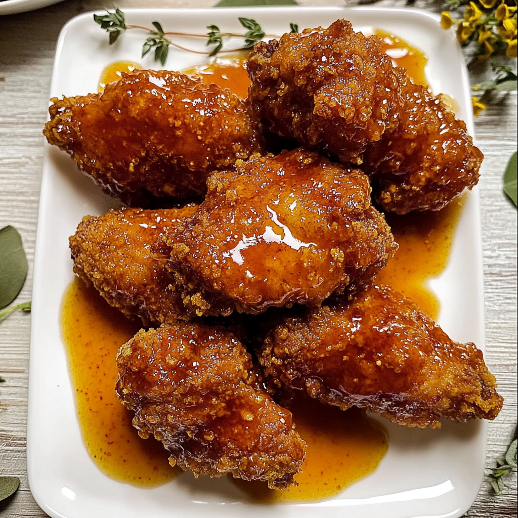 Baked Crunchy Hot Honey Chicken