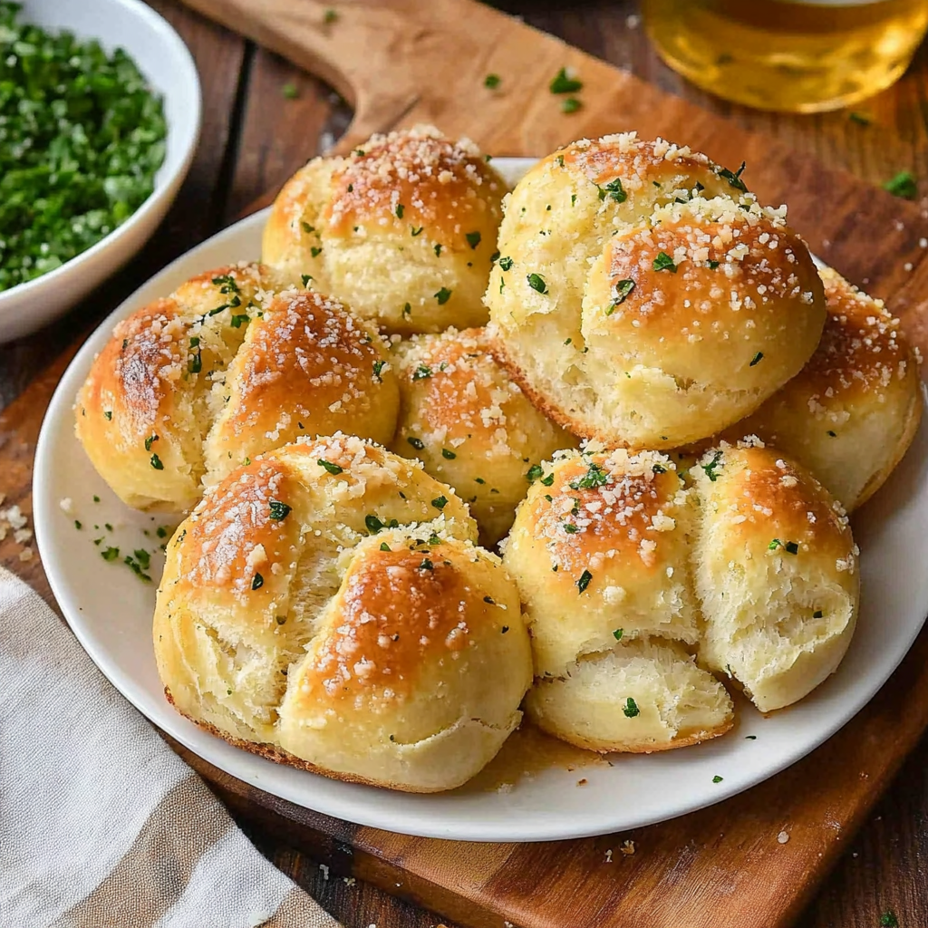 Garlic Parmesan Dinner Rolls