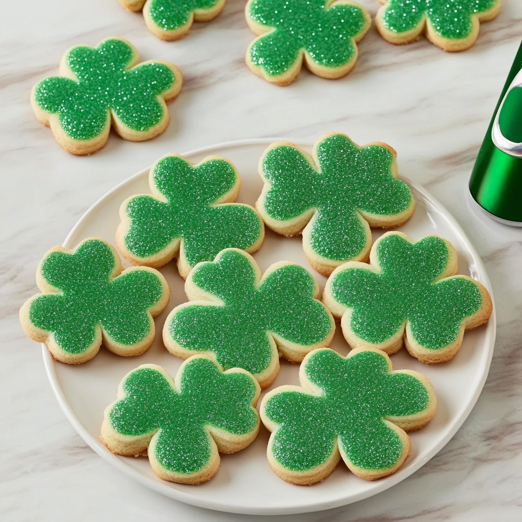 Sparkling Shamrock Cookies