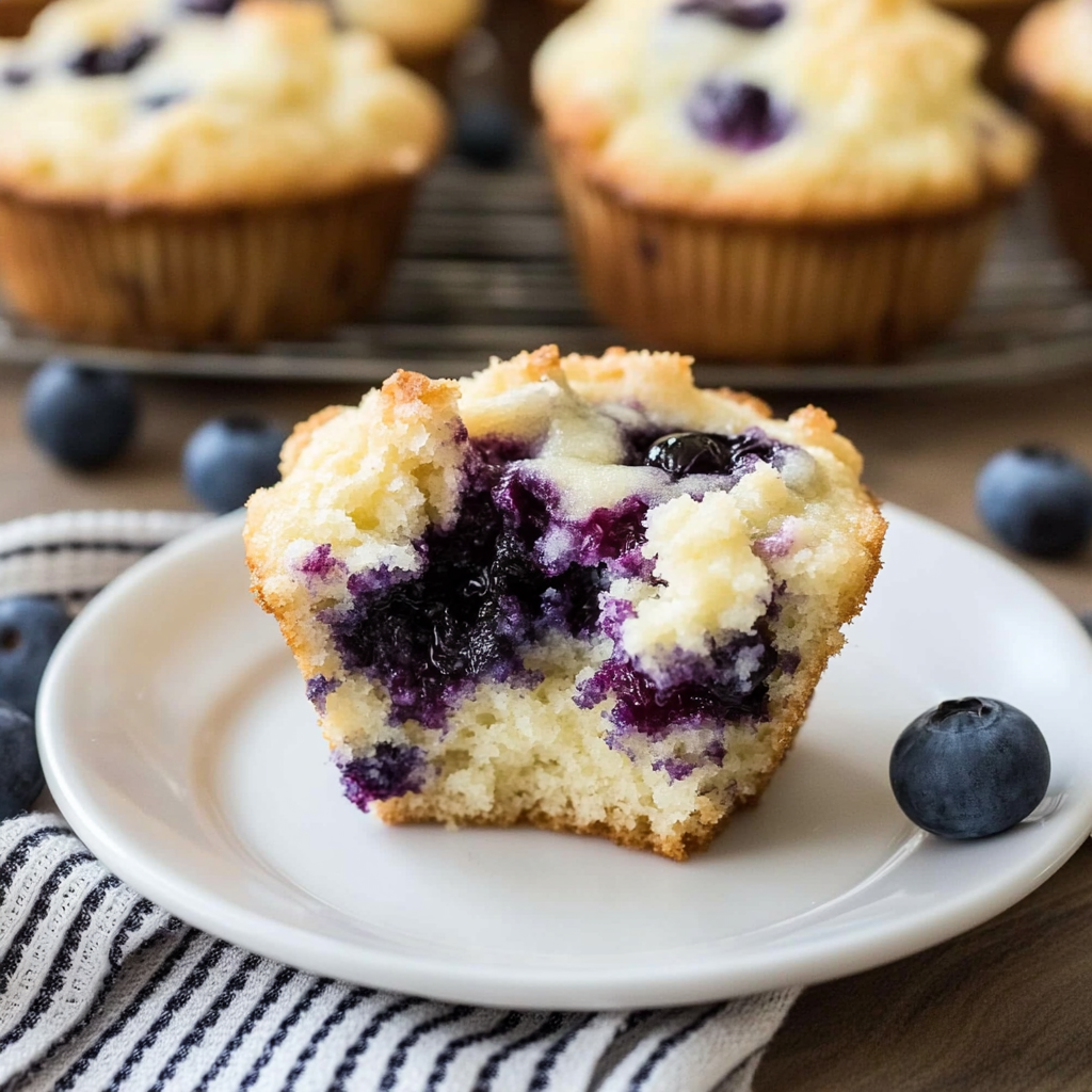 Blueberry Cream Cheese Muffins