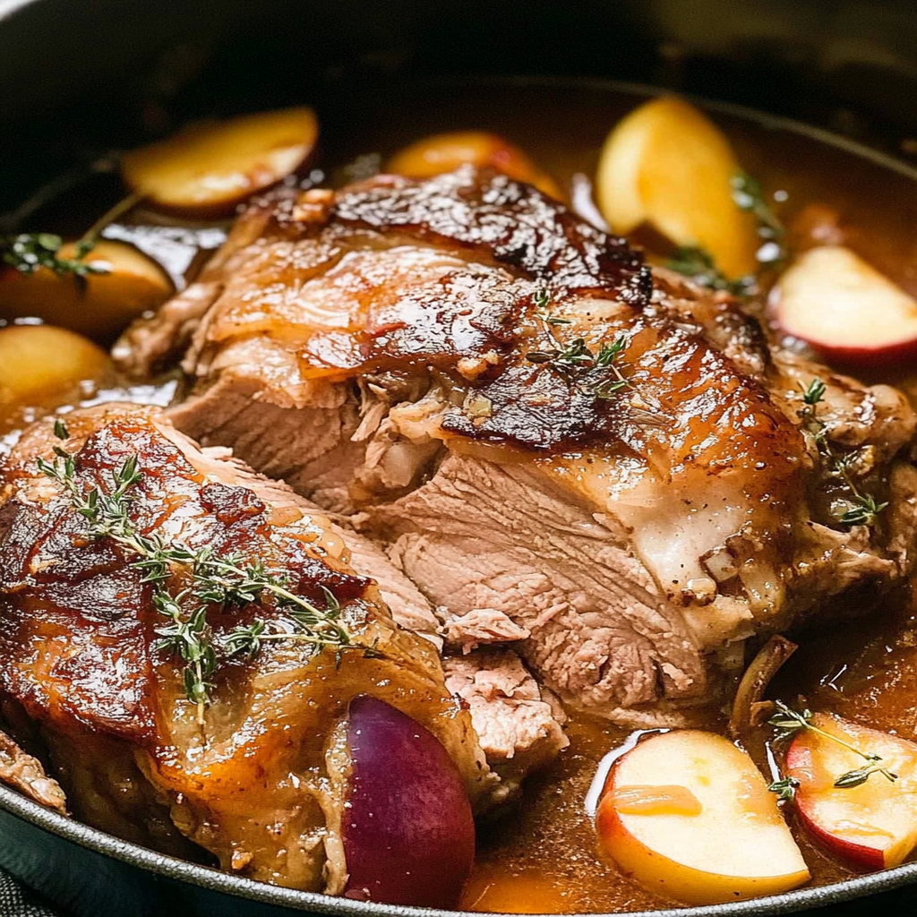 Apple Cider Braised Pork Shoulder