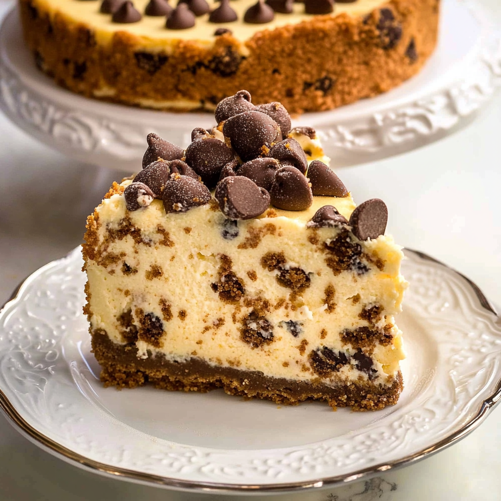Chocolate Chip Cookie Dough Cheesecake