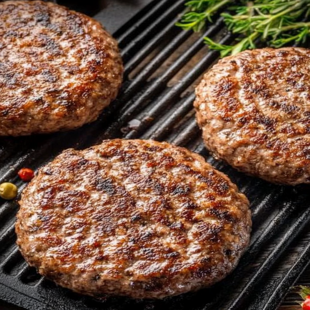 Air Fryer Burgers Patty