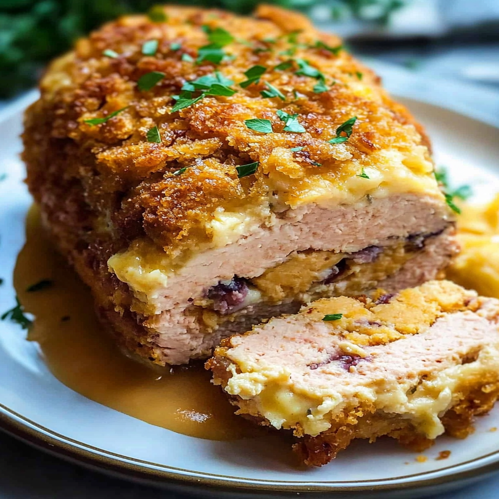 Chicken Cordon Blue Meatloaf