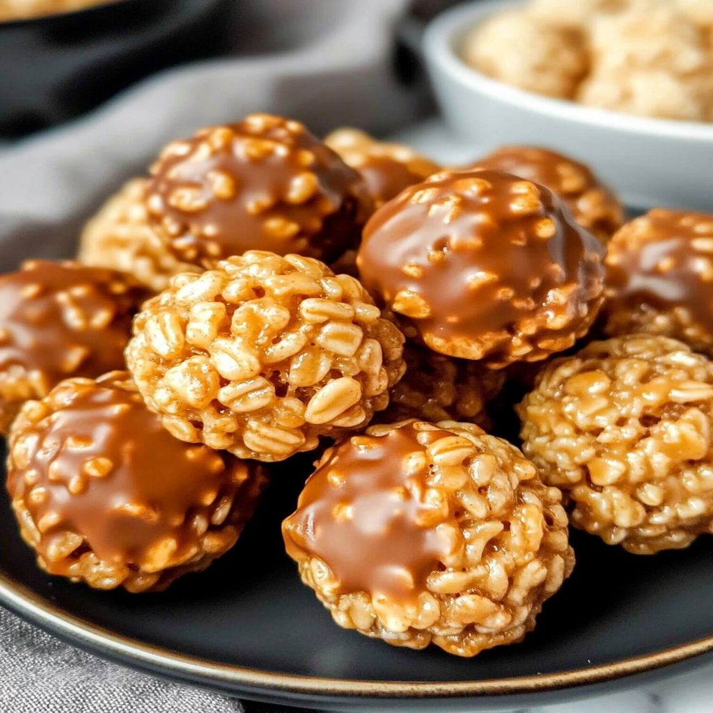 Rice Krispie Peanut Butter Balls