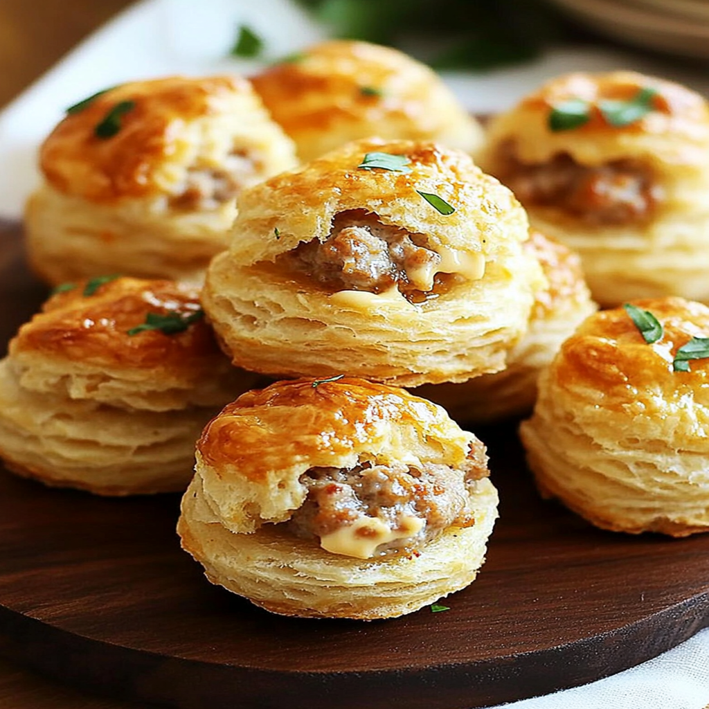 Sausage & Cream Cheese Biscuit Bites