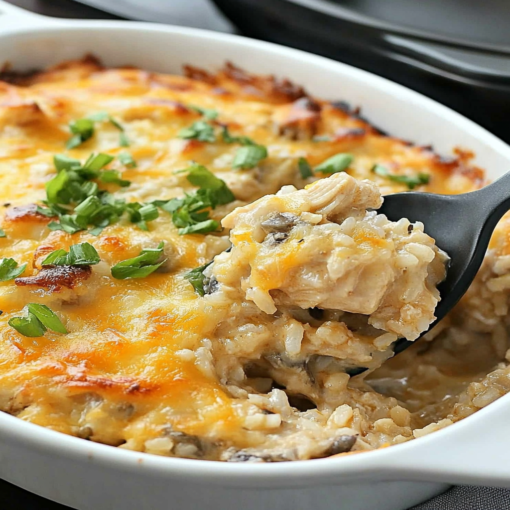 Skinny Chicken and Rice Casserole
