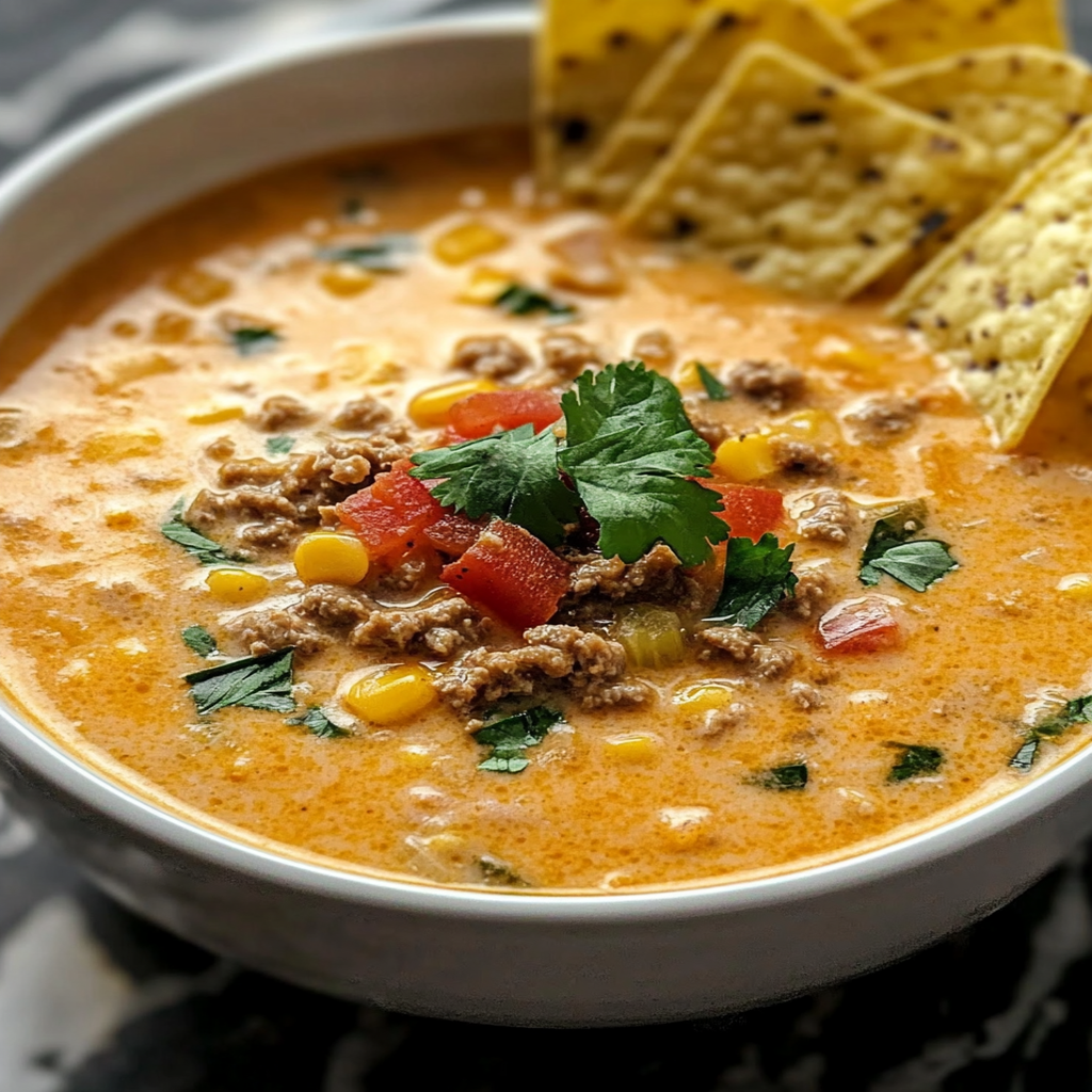 Slow Cooker Nacho Soup