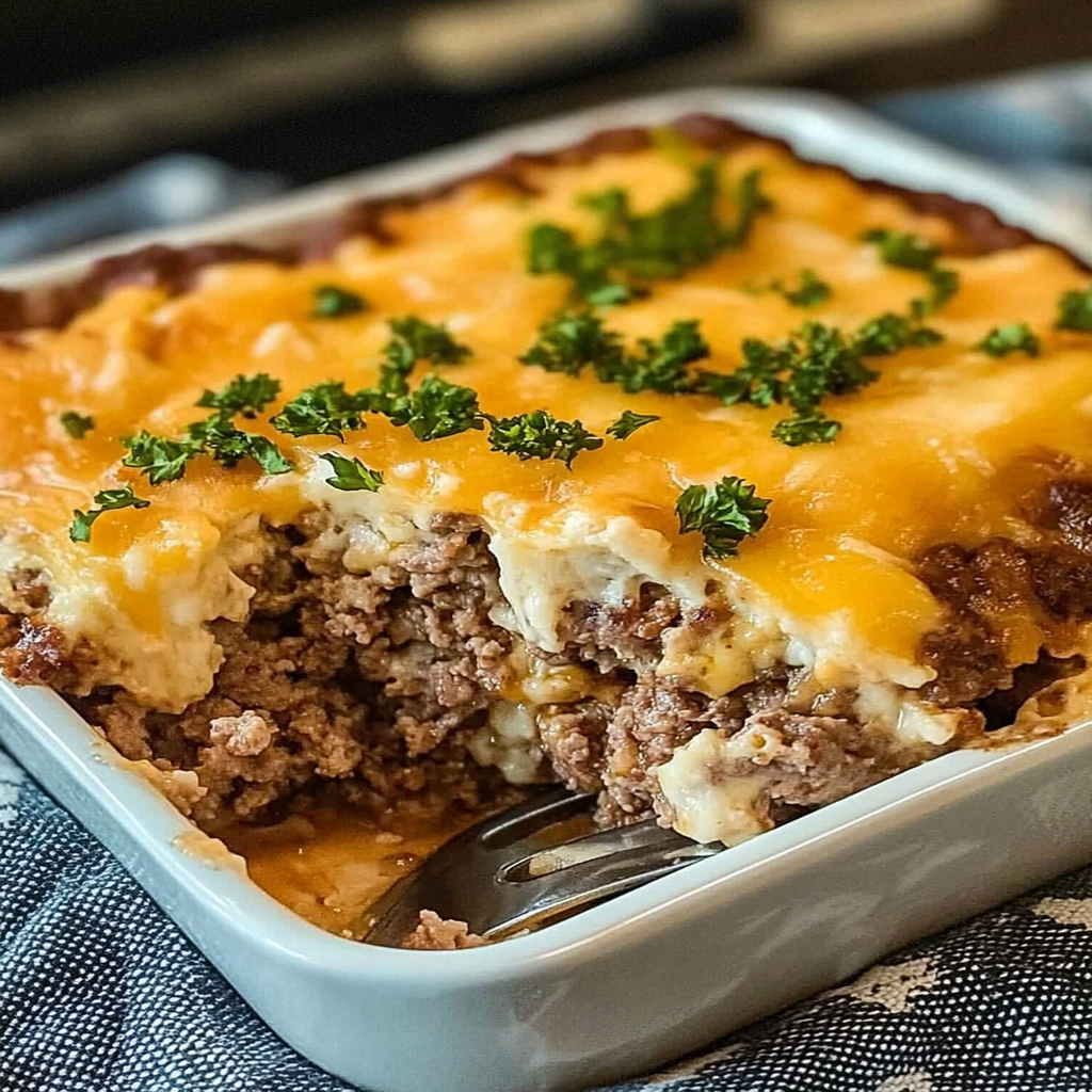 Ultimate Cheesy Meatloaf Bake