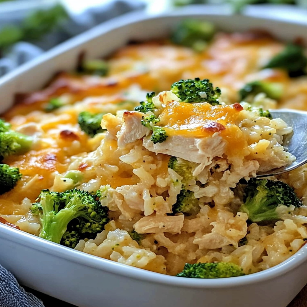 Chicken Broccoli and Rice Casserole
