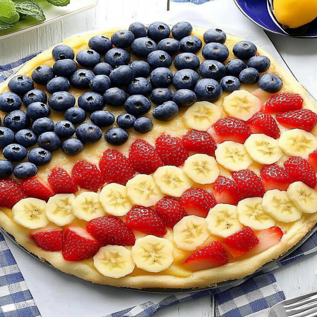 American Flag Fruit Pizza