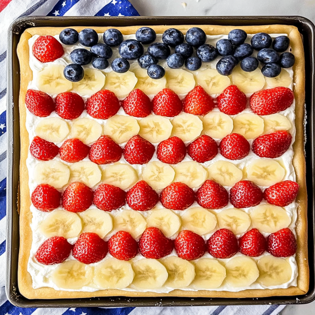 American Flag Fruit Pizza