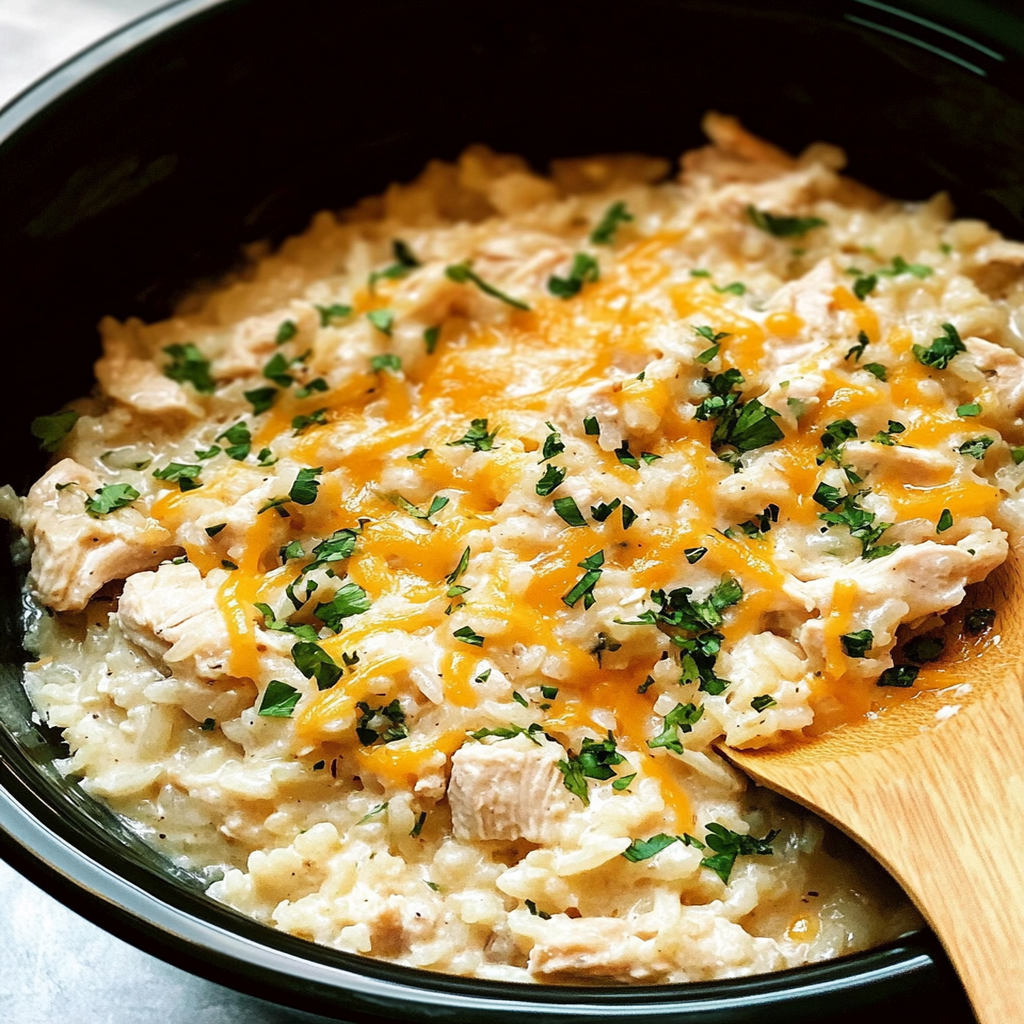 Crockpot Crack Chicken and Rice