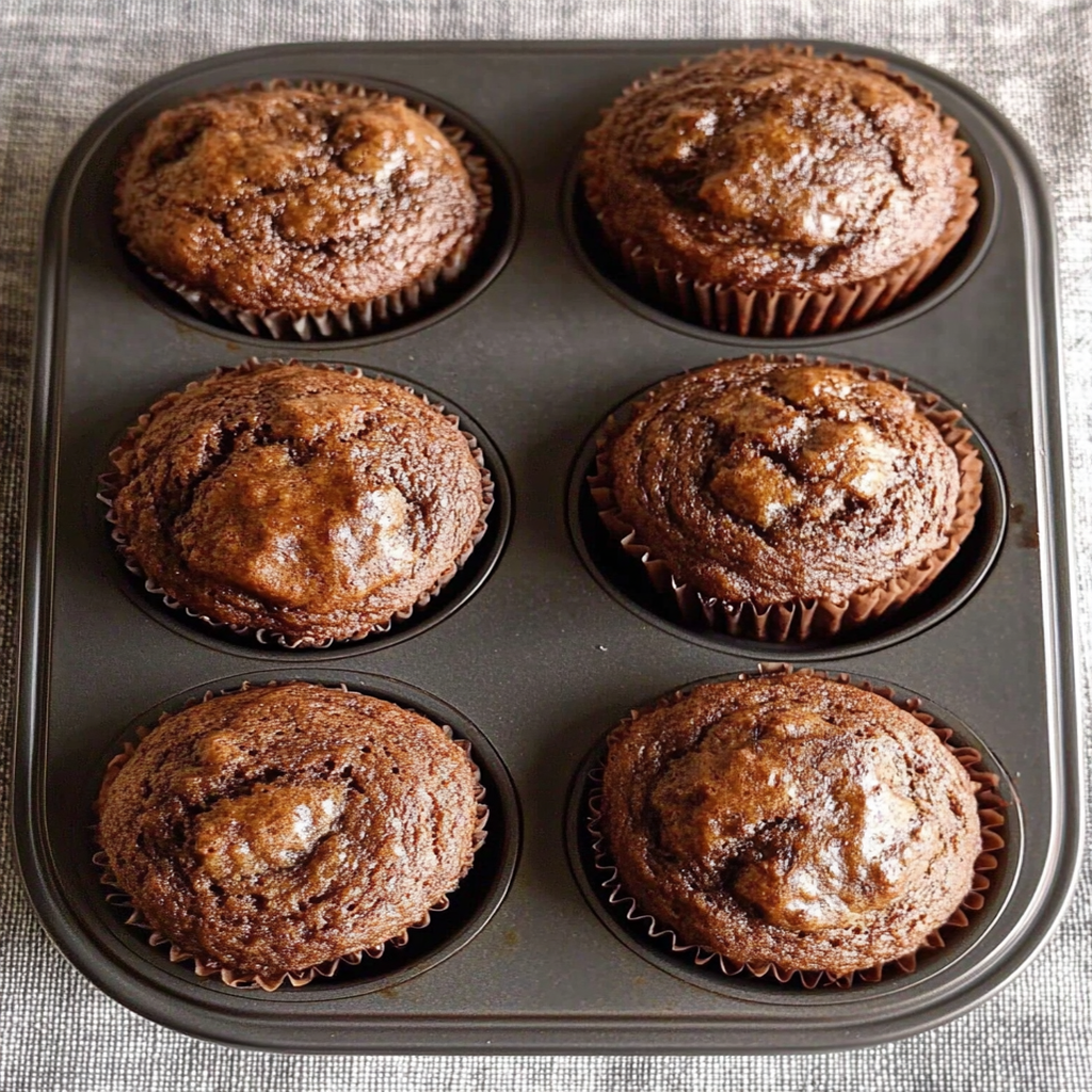 Dark Chocolate Banana Bread Muffins
