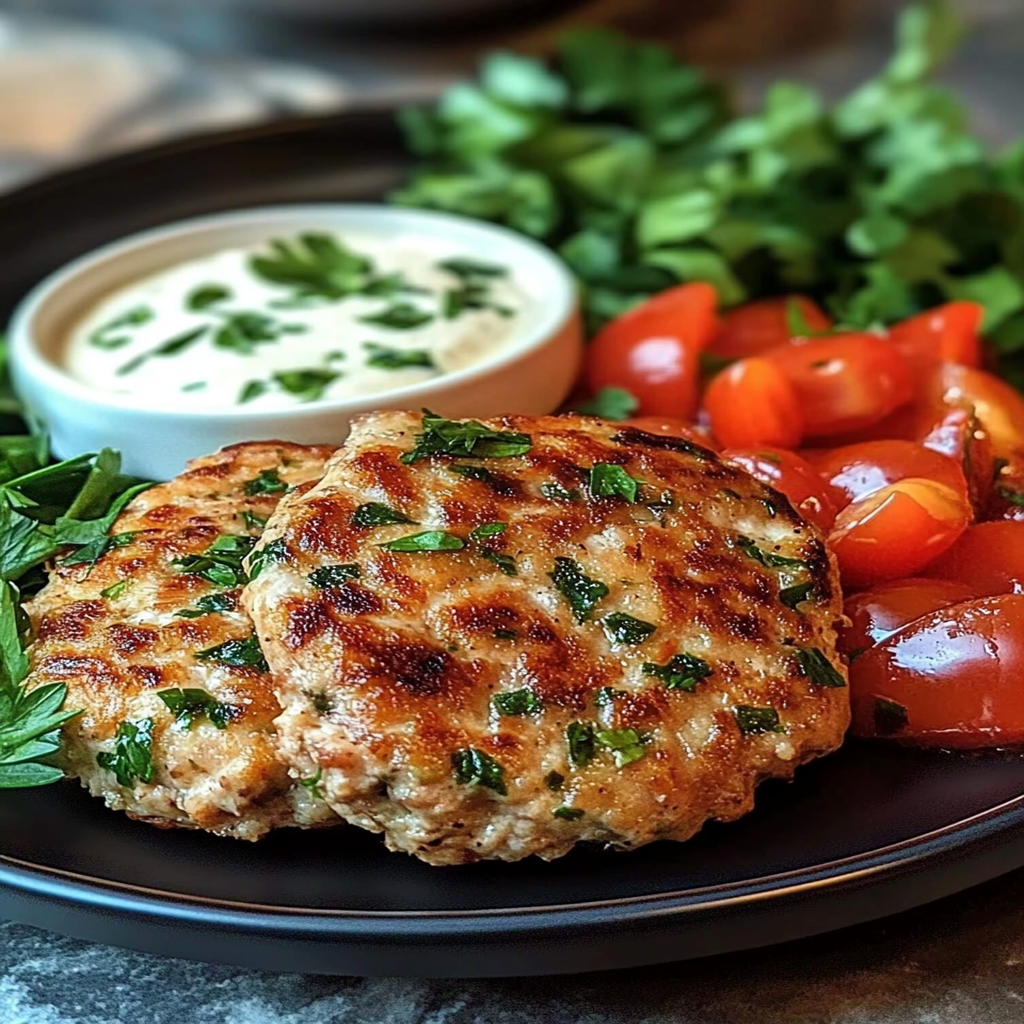 Mediterranean Chicken Patties