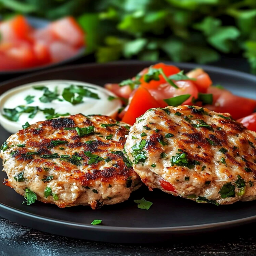 Mediterranean Chicken Patties