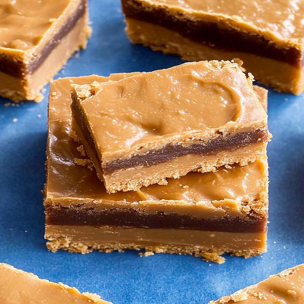 No-Bake Double Peanut Butter Bars