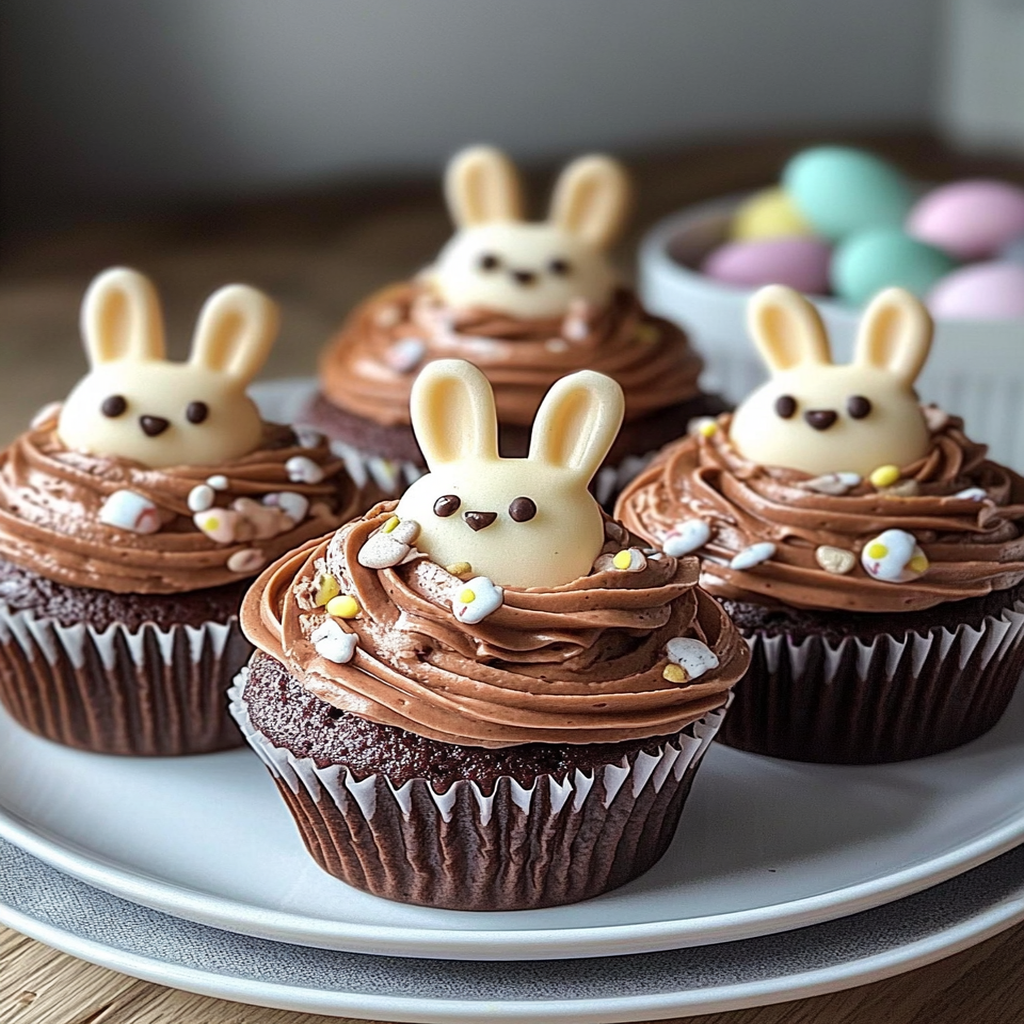 Reese’s Cup Easter Bunny Cupcakes