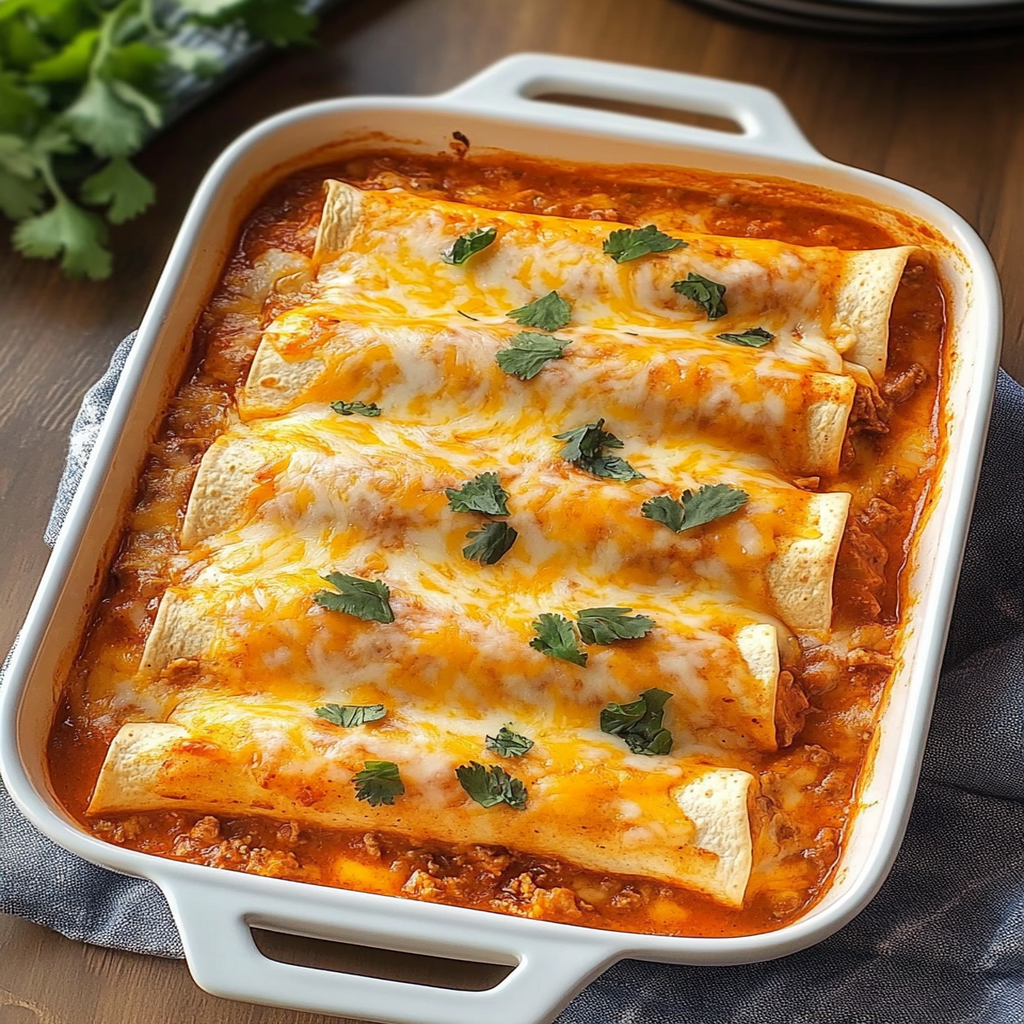 Tex-Mex Beef Enchiladas