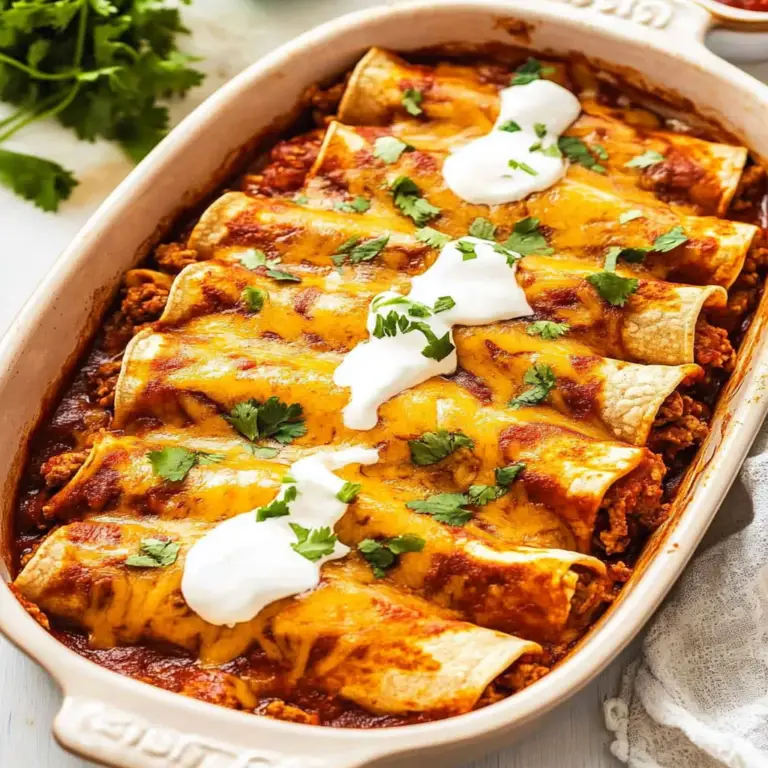 Beef Enchiladas with Red Sauce