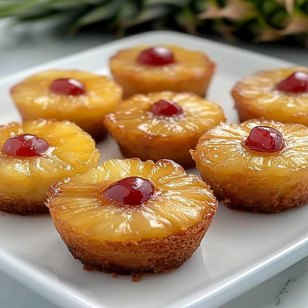 Mini Pineapple Upside Down Cakes