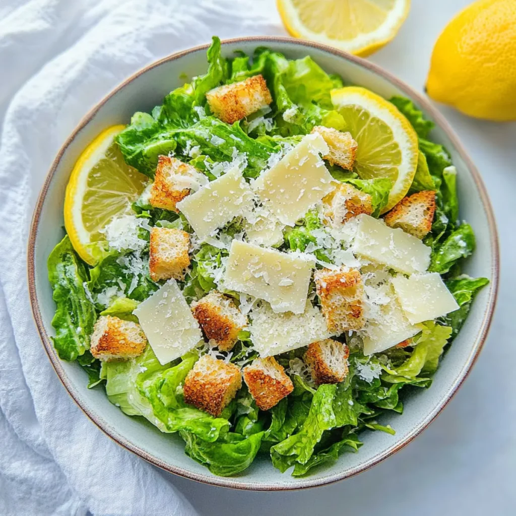 Crunchy Lemon Parmesan Green Salad Recipe Ready in Just 7 Minutes - Top ...