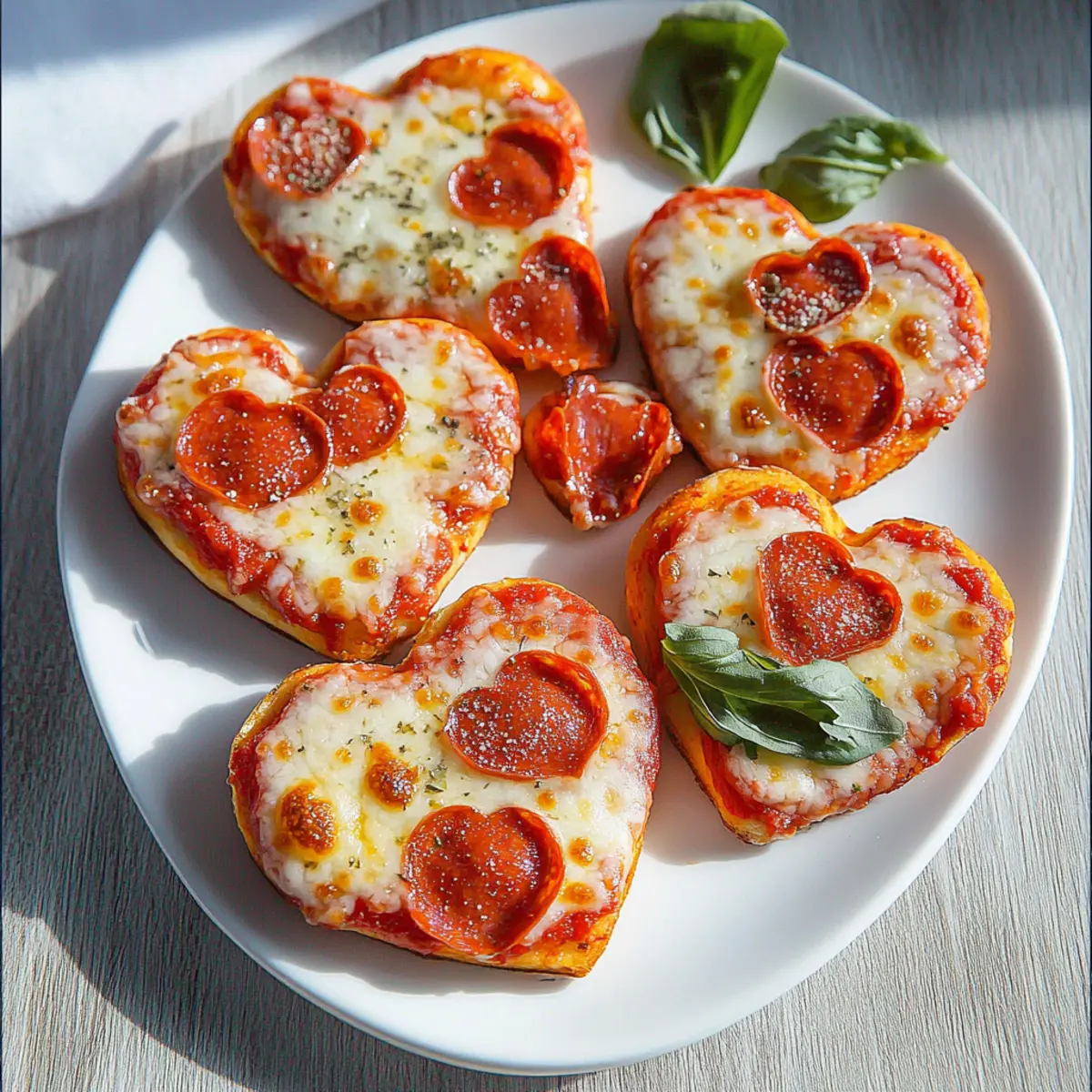 Delicious Heart-Shaped Mini Valentine Pizzas Recipe in 20 Minutes - Top ...