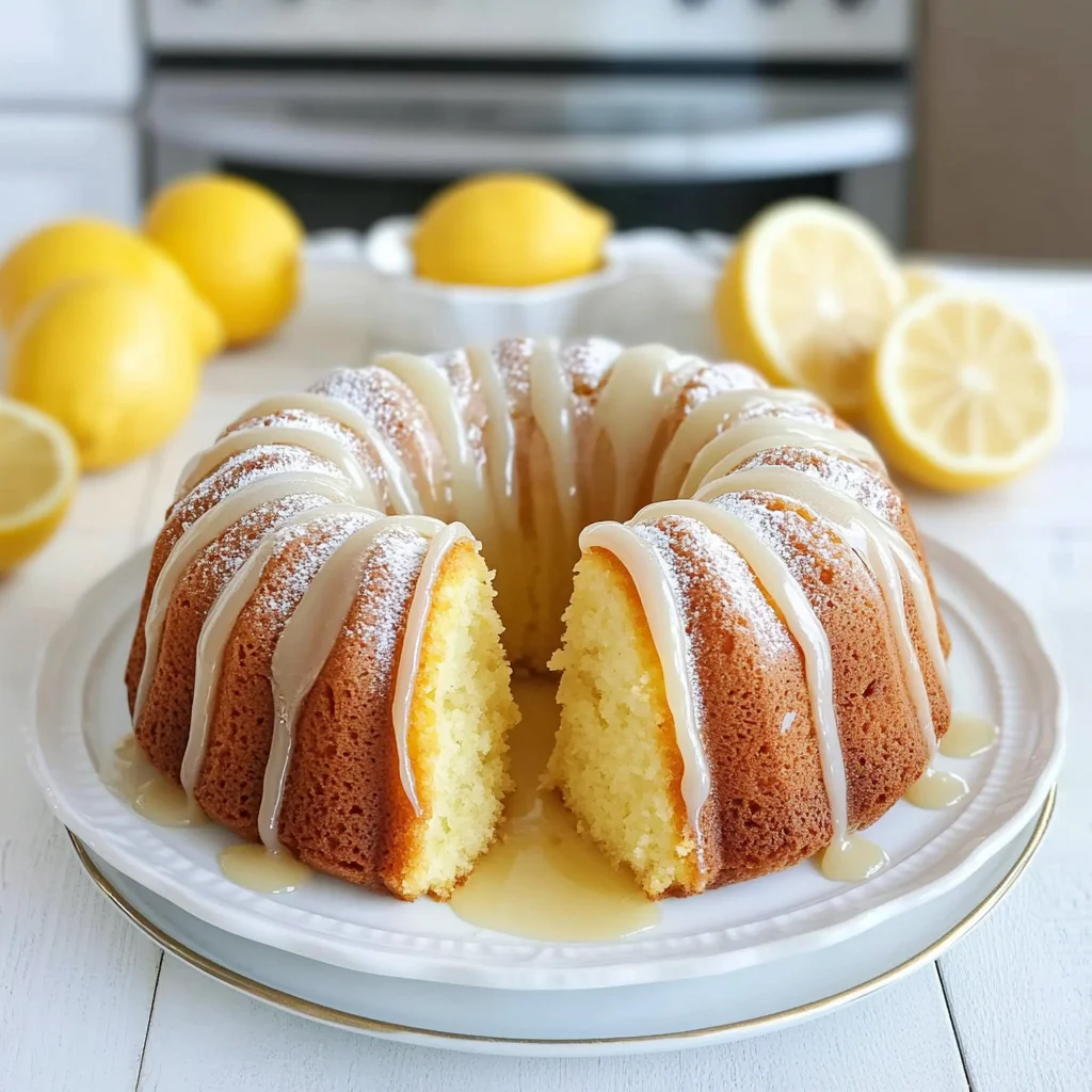 lemon bundt cake recipe: Zesty and Moist Delight